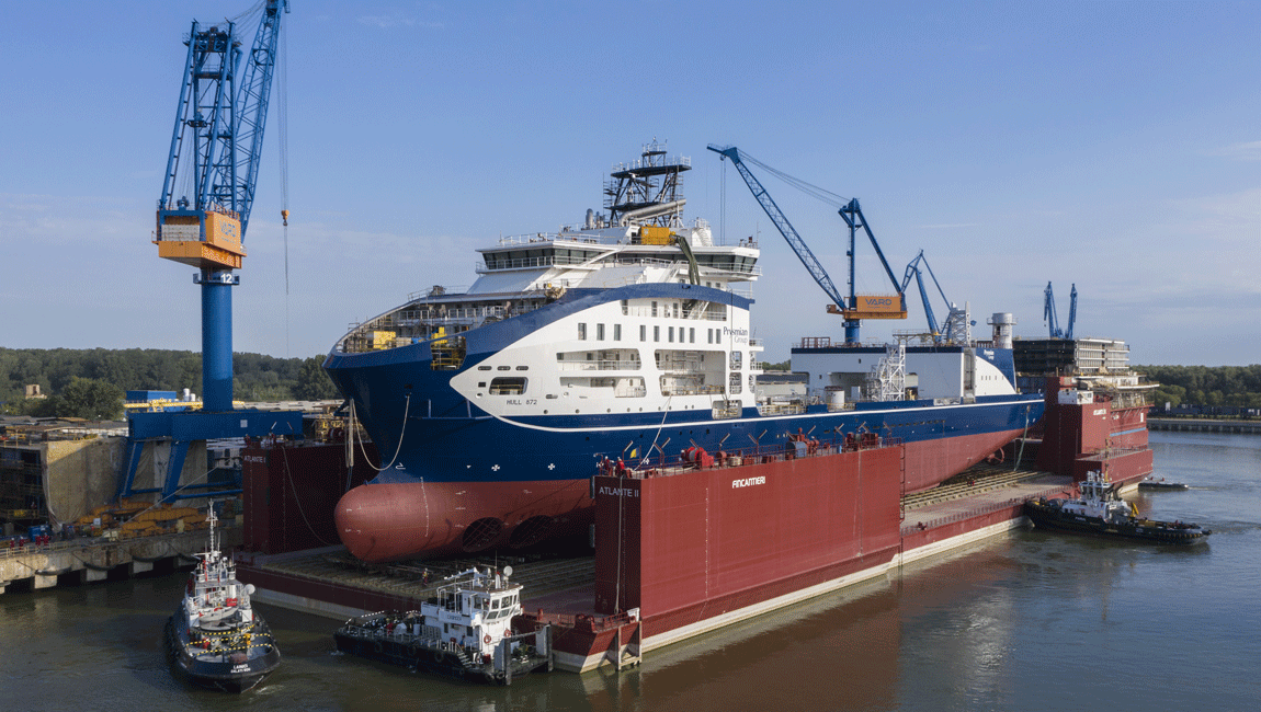 Prysmian on time with construction of its Leonardo da Vinci vessel: hull completed and launched ...